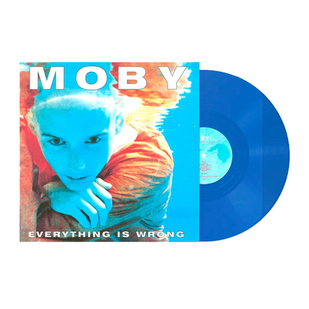 Buy Moby Everything Is Wrong (Blue Limited Edition) Vinyl Records for Sale -The Sound of Vinyl